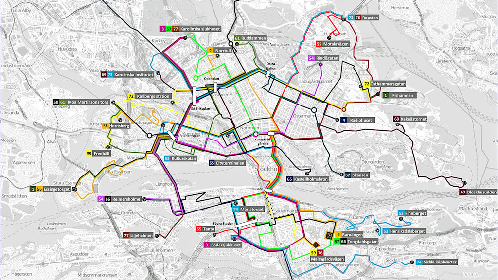 Stor omläggning för bussar i innerstaden - P4 Stockholm | Sveriges Radio