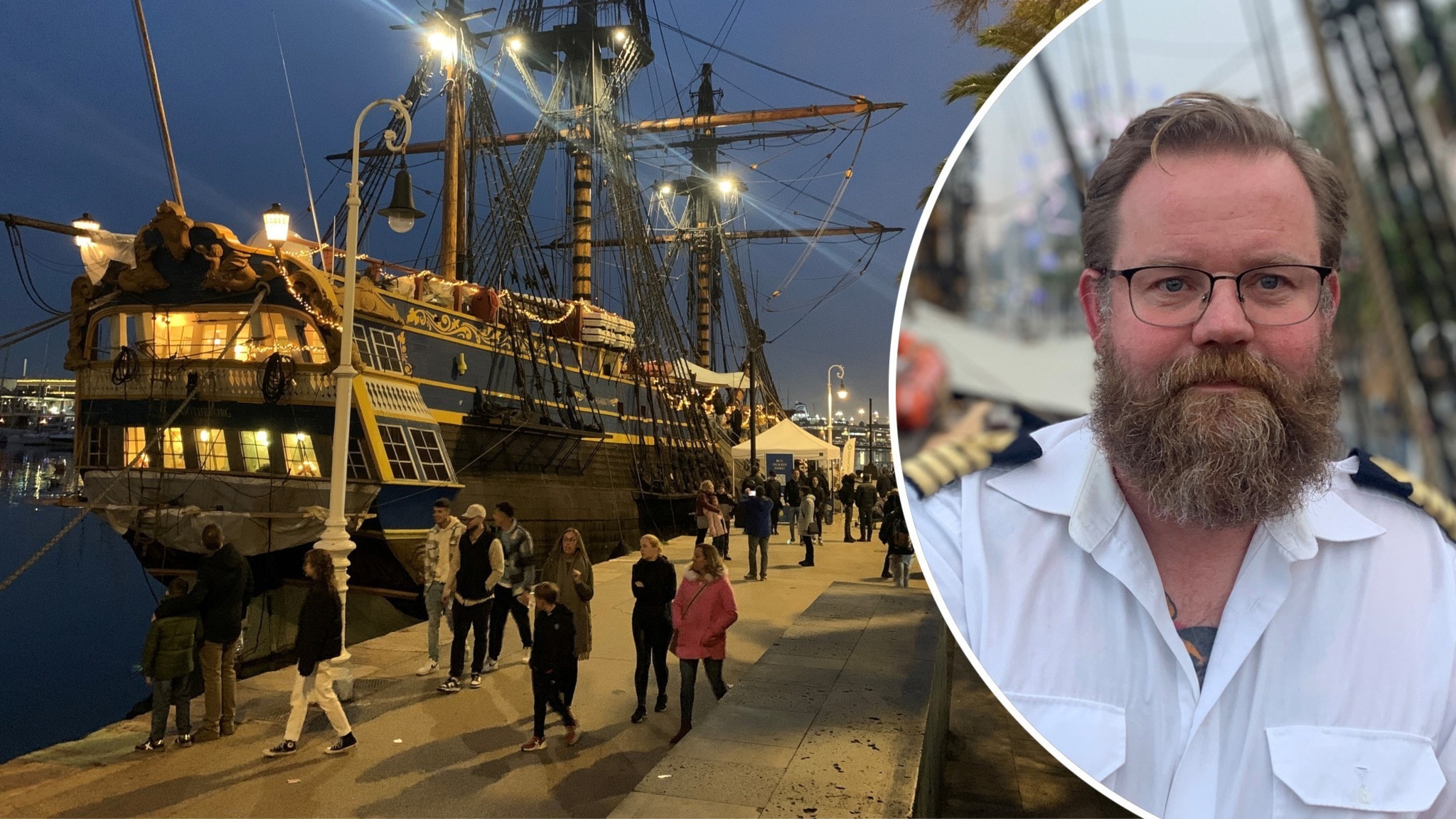 Ostindiefararen på plats i Barcelona: "Riktigt häftig segling ...
