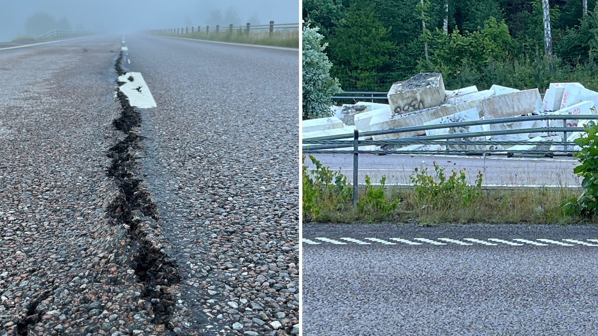 Trafikverket: Därför syns cellplast i mängder längs E45 - P4 Göteborg ...