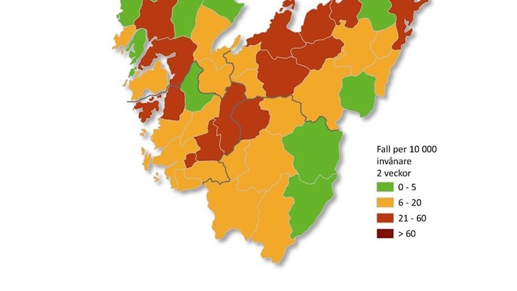 Så olika slår smittan i kommunerna runt Göteborg - P4 Göteborg ...