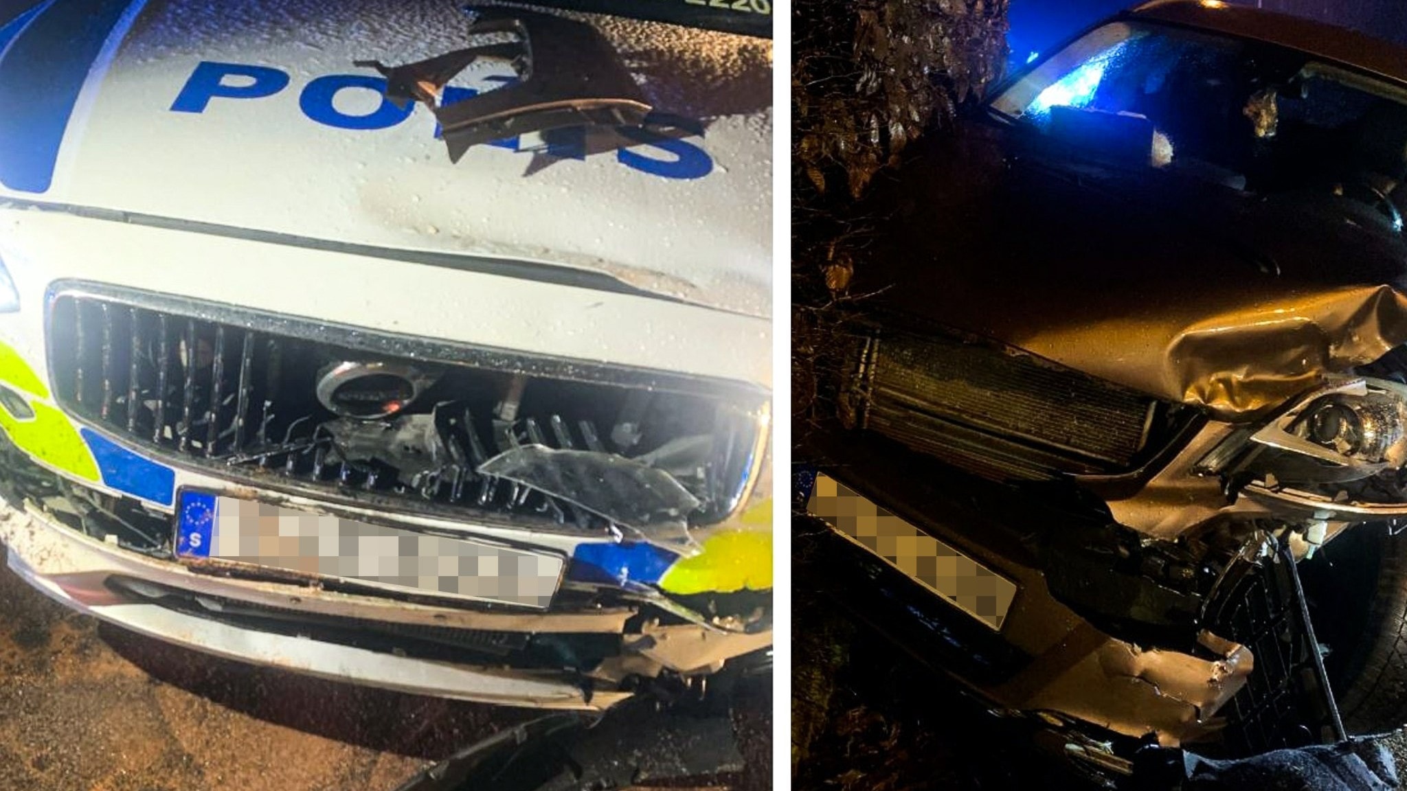 Kvaddade parkerad polisbil vid nyår – nu åtalas man från Markaryd - P4 ...