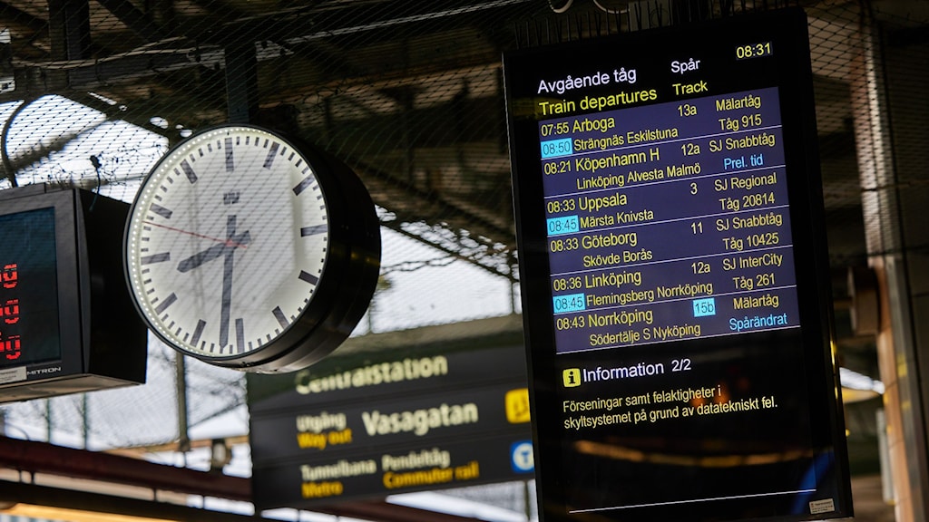 Tågskyltar visade fel – nu är felet fixat - P4 Västerbotten | Sveriges ...