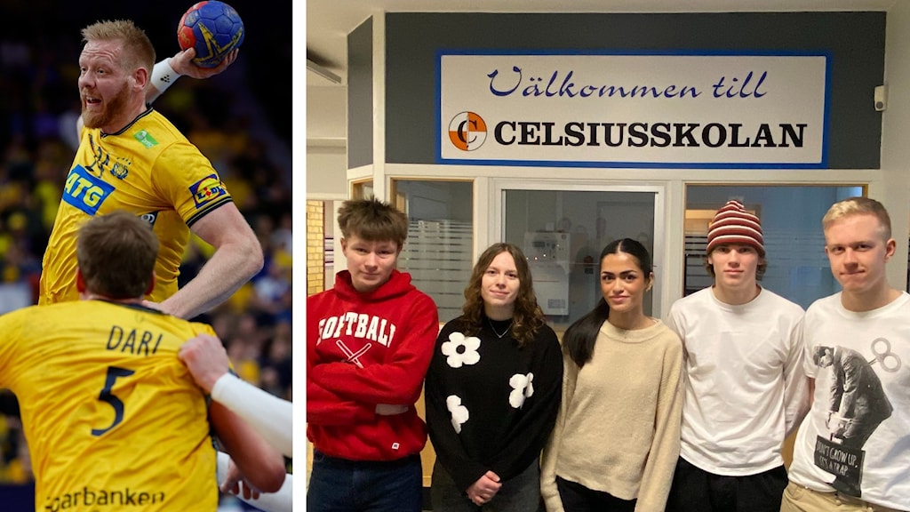 Handbollseleverna på Celsius följer VM för att se och lära - P4 Uppland ...