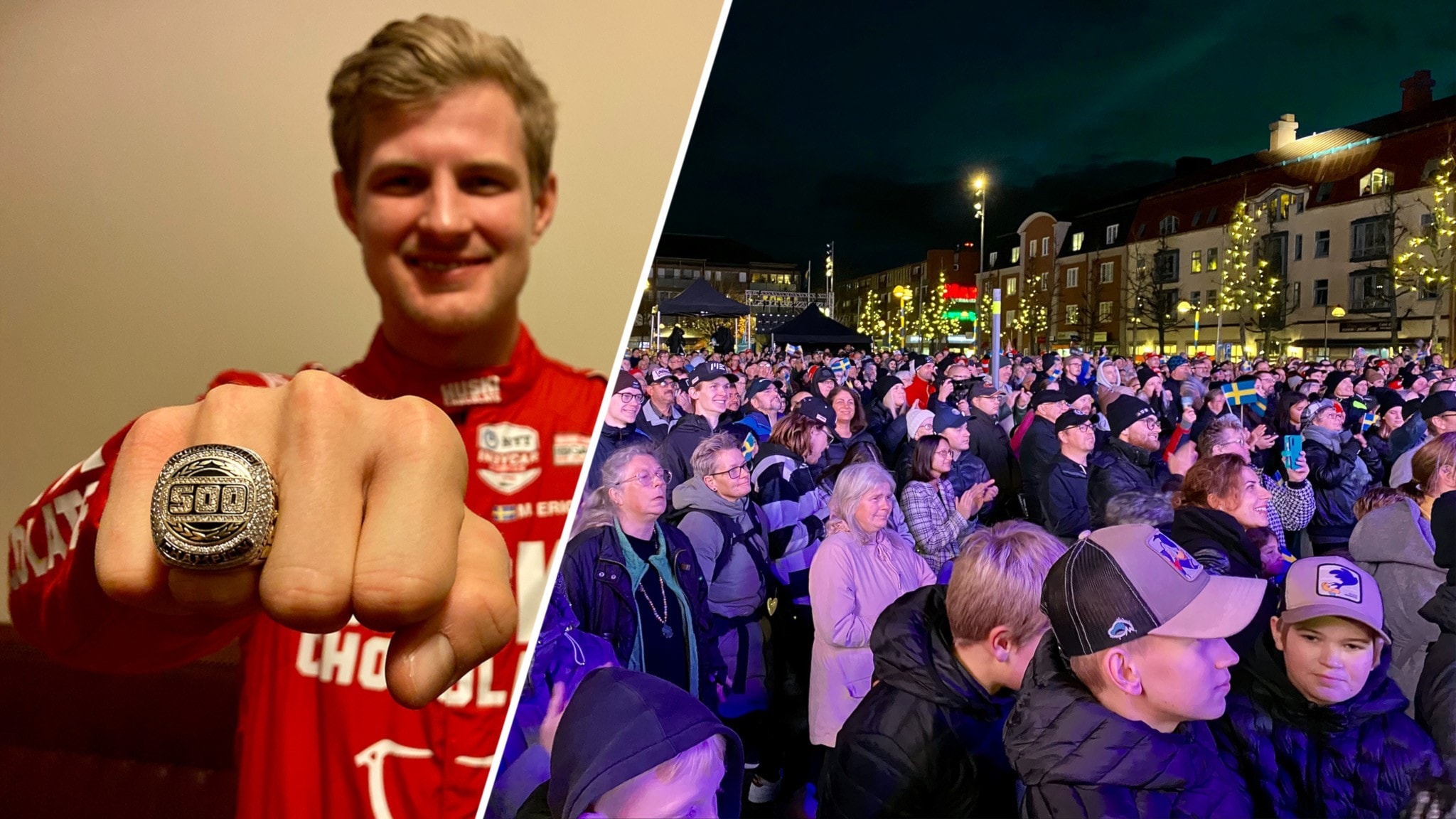 Efter vinsten i Indy500 – Marcus Ericsson firade med Kumlaborna ...