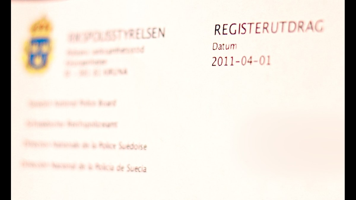 Fler begär utdrag ur belastningsregistret - P3 Nyheter Dokumentär ...