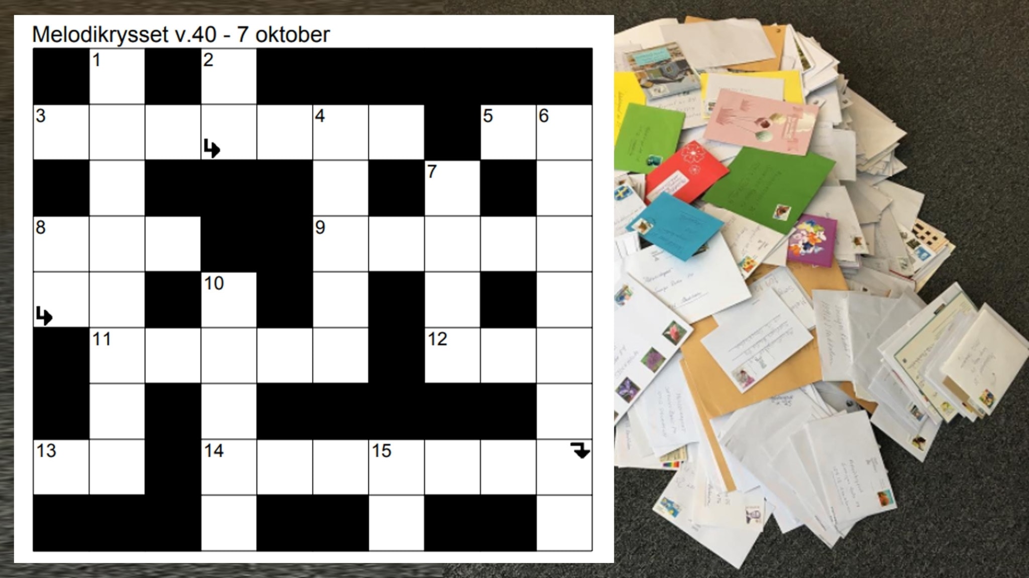 Melodikrysset vecka 40 - 7 oktober 7 oktober 2017 - Melodikrysset ...