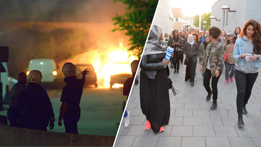 Bilbränder och manifestationer – tio år sedan Husbykravallerna: Trötta ...