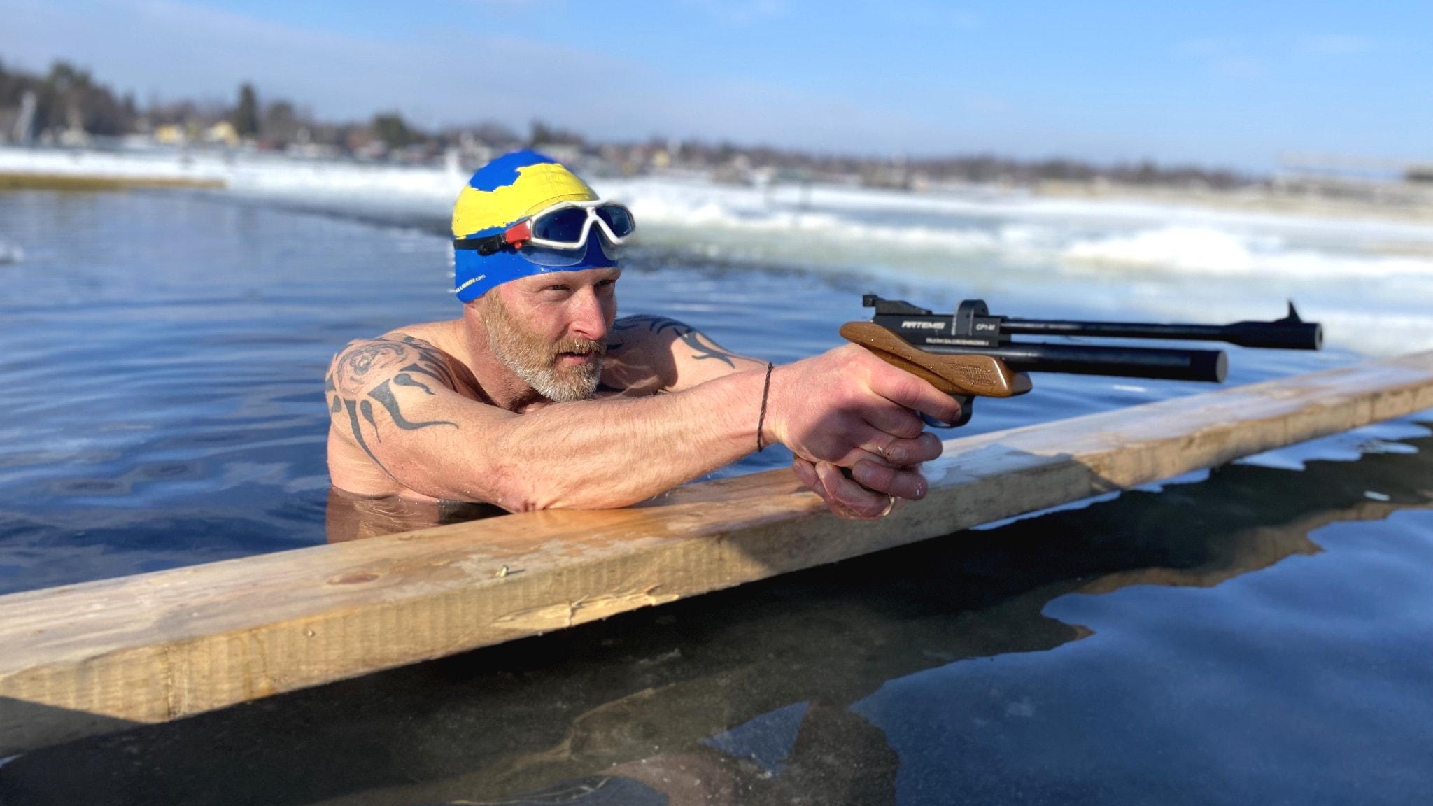 Tävlar i udda sport i Obbola: En tvist på skidskytte - P4 Jämtland ...