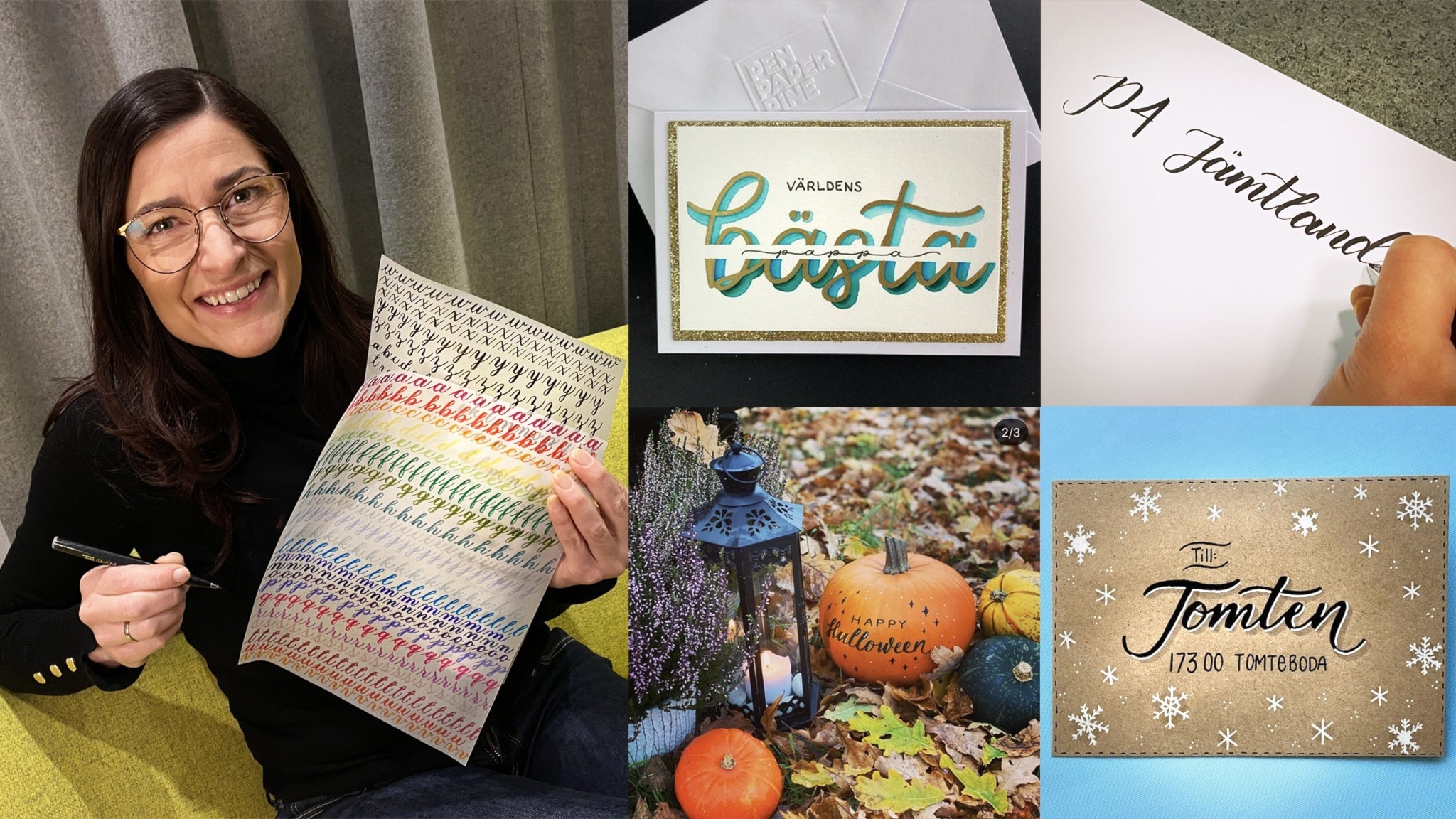 Frida Grahn arbetar med lettering och kalligrafi - P4 Jämtland ...