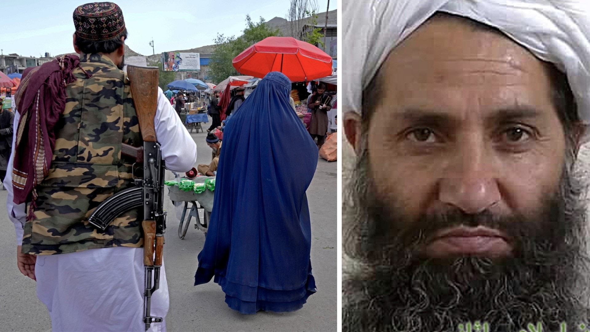 Talibanledaren inför sharilagar – omger sig med särskilt hårdför kärna ...