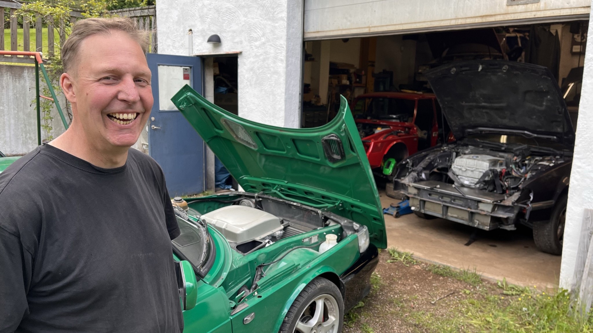 Gjorde om SAAB 900 – till elbil: ”Bra klipp” | Sveriges Radio