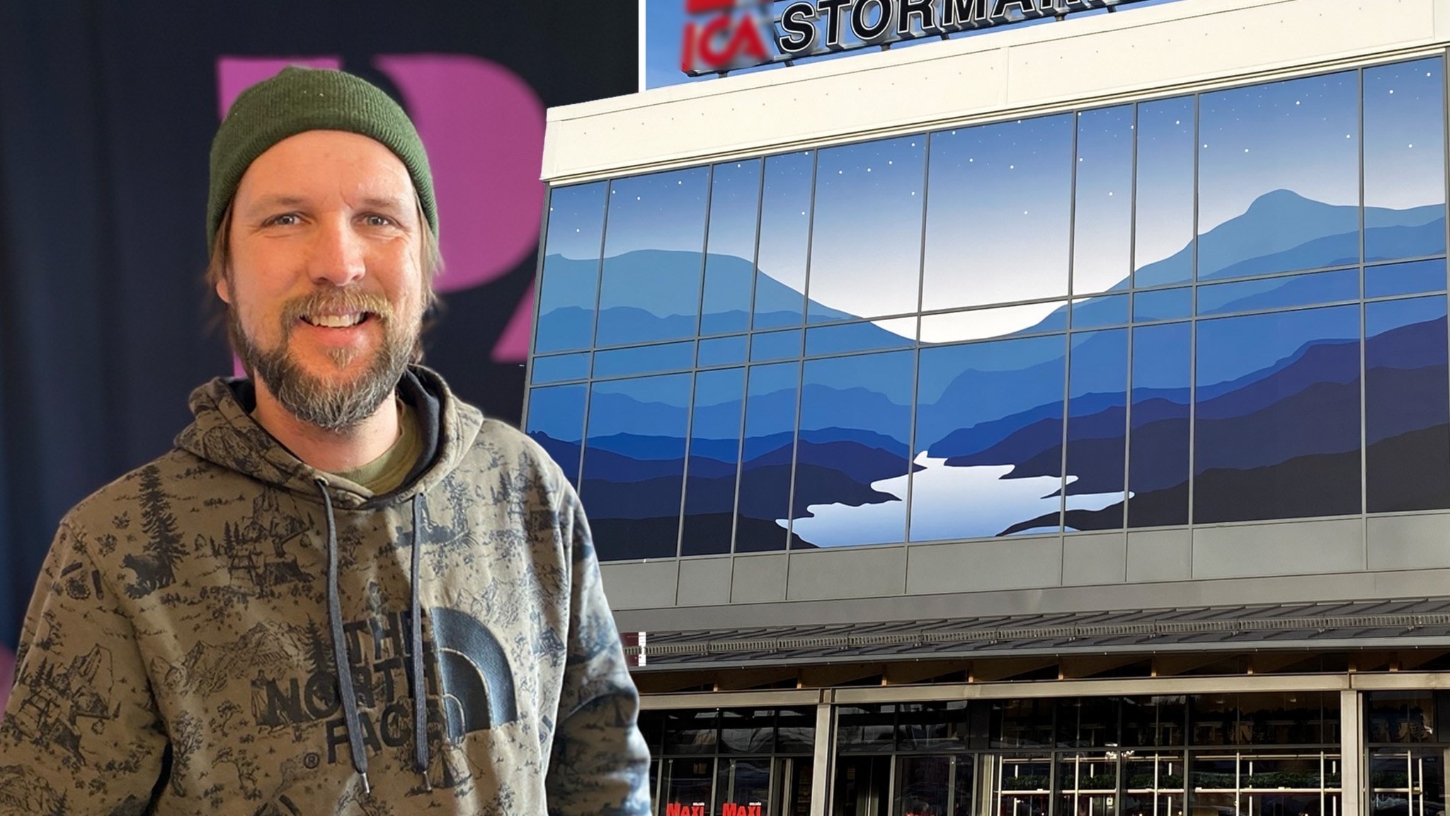 Bo Christian Larsson är konstnären bakom snackis-fasaden i Bollnäs - P4 ...